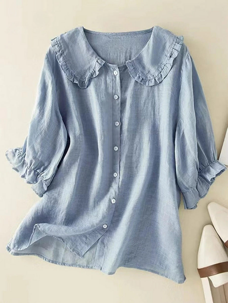 Women's Peter Pan Collar Blouse – Annalise Melbourne